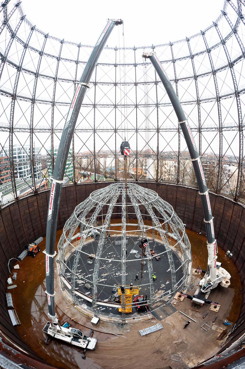 Gasometer Schöneberg wird Kongresszentrum - Deutsche BauZeitschrift